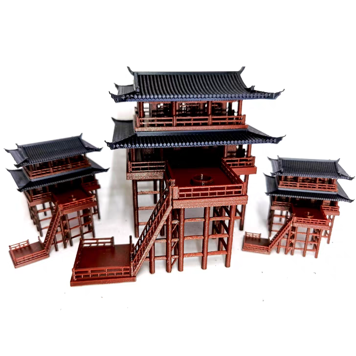 A3-3D Printed Miniature Ancient Building model - Mugen Woong Studio