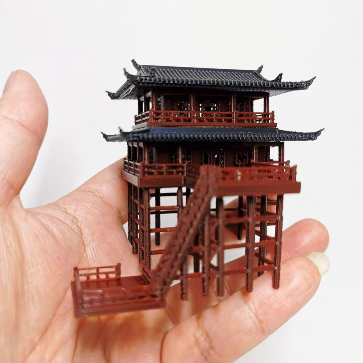 A3-3D Printed Miniature Ancient Building model - Mugen Woong Studio