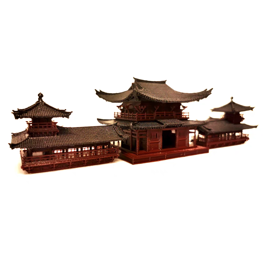 A4-3D Printed Miniature Ancient Building model - Mugen Woong Studio