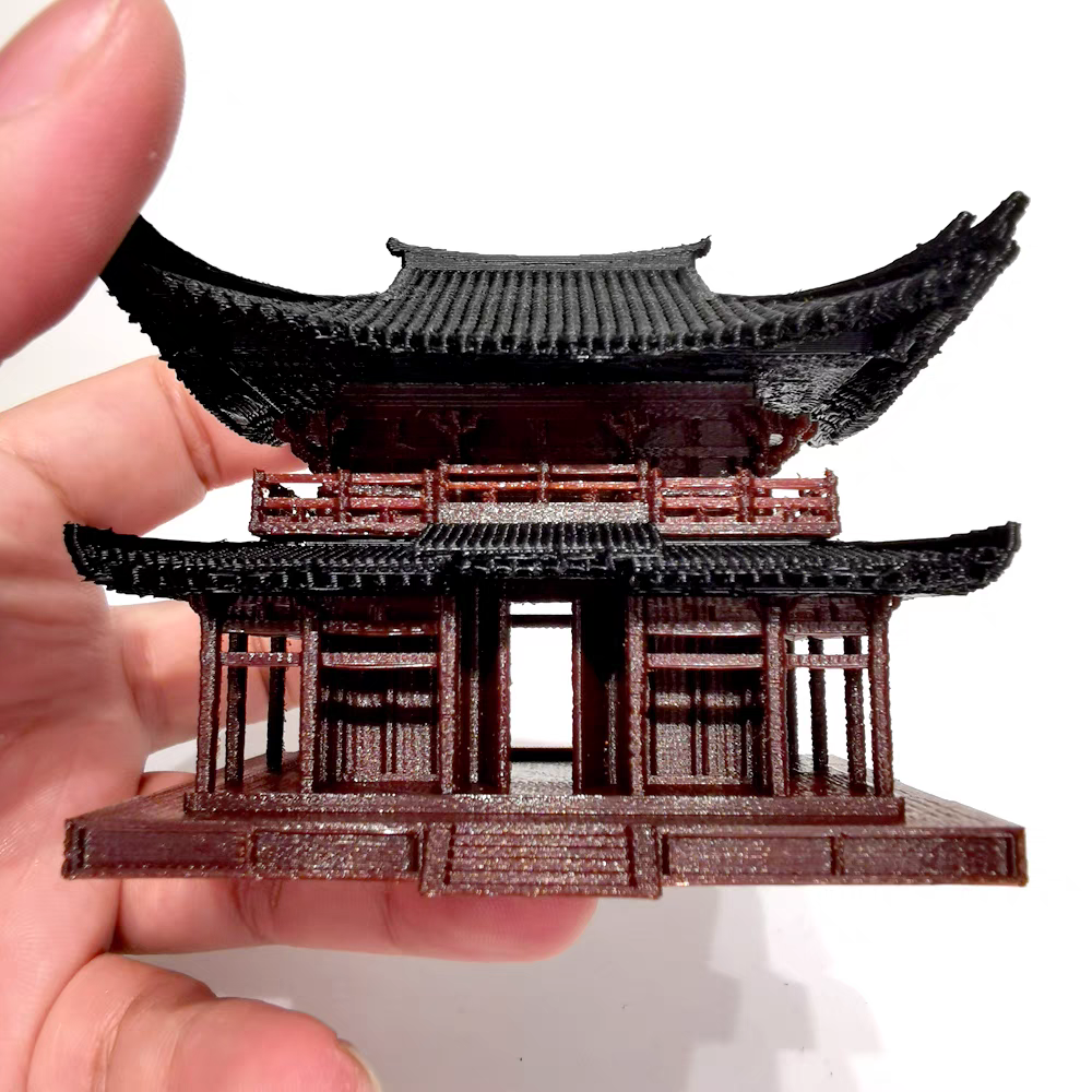 A4-3D Printed Miniature Ancient Building model - Mugen Woong Studio