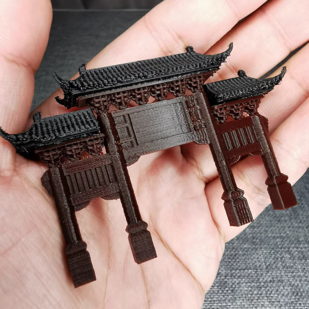 A7-3D Printed Miniature Ancient Gate model - Mugen Woong Studio