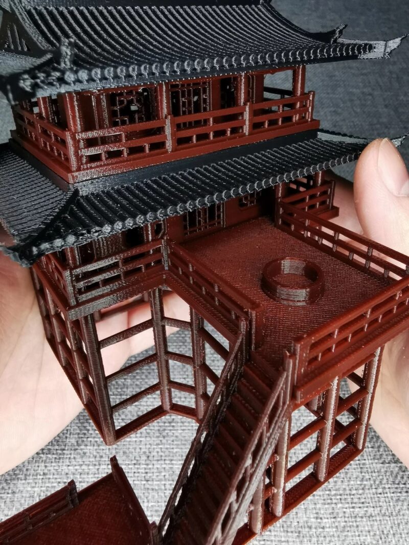 A3-3D Printed Miniature Ancient Building model - Mugen Woong Studio