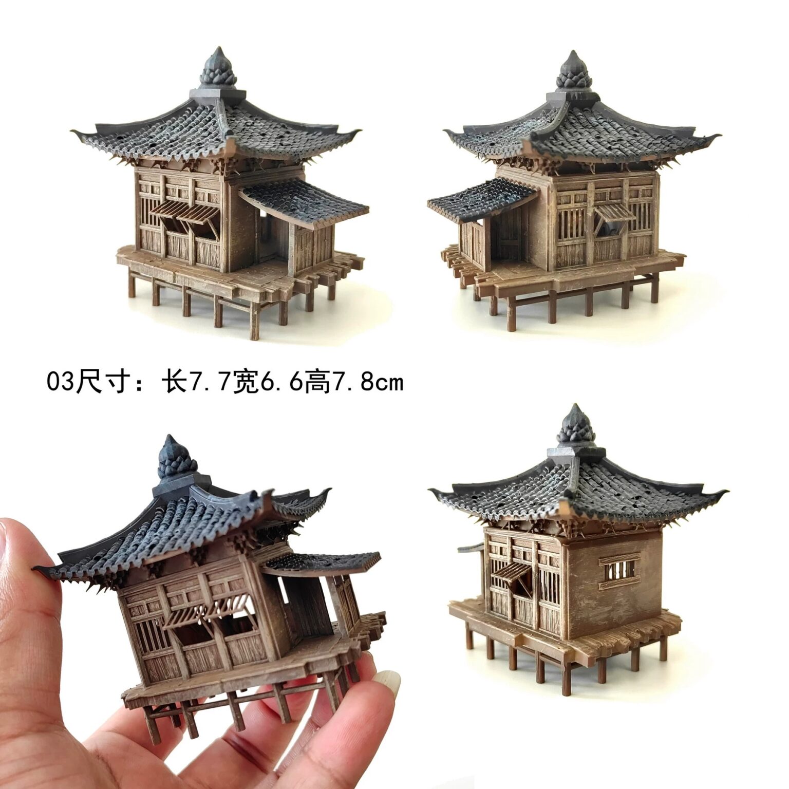 B3-3D Printed Miniature Ancient building model - Mugen Woong Studio