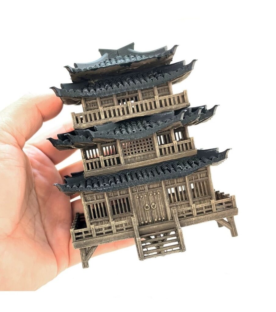 B30-3D Printed Miniature Ancient building model - Mugen Woong Studio
